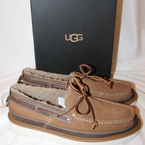 UGG | Shoes | Nib Ugg Womens Dex Leather Suede Sheraling Lined Shoes ...